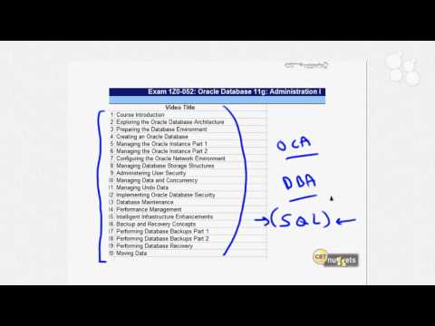 Introductory Nugget: Oracle Database 11g DBA 1Z0-052
