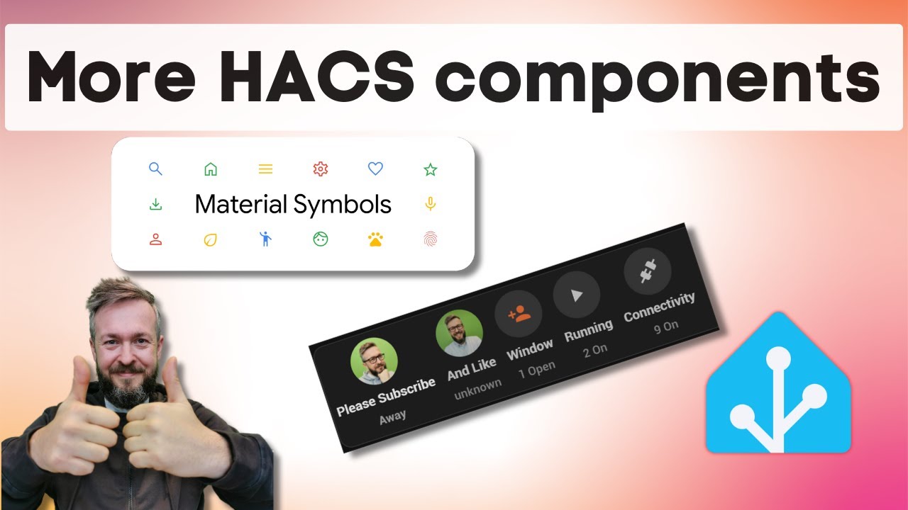 Material Symbols and Status Card from HACS