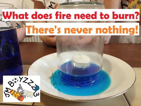 Combustion - What does fire need to burn? What does air consist of? There's never nothing! (Science)