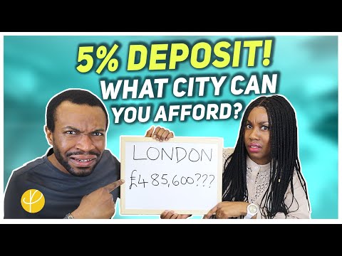 5% DEPOSIT (95% Mortgage UK) What CITY Can You AFFORD? 2022