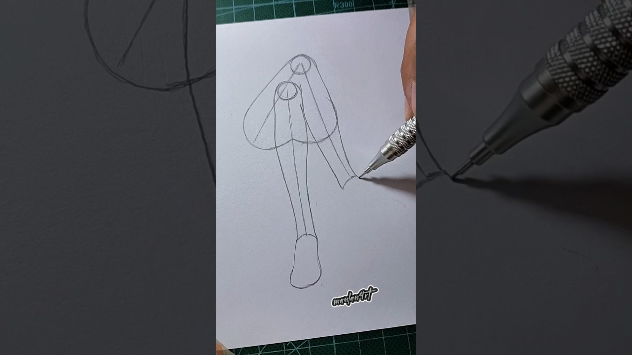 Come disegnare le gambe degli anime #disegno #manga #anime #comedisegnare #tutorialdidisegno #dis...