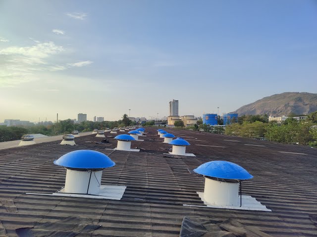 Industrial Roof Ventilator - Roof mounted sky jet Ventilator ...