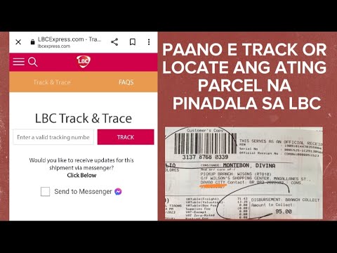 HOW TO TRACK YOUR LBC PADALA OR PARCEL