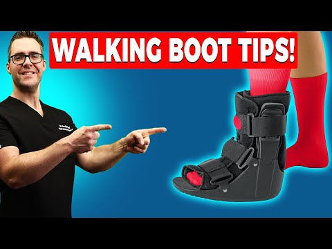 Walking Medical Boot Tips [Shoe Leveler for Sprained or Broken Ankles]