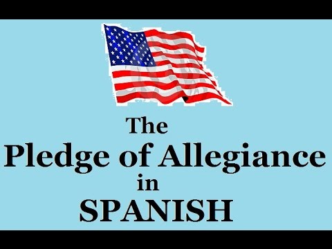 Pledge of Allegiance in Spanish - Version #1 (slow to fast)