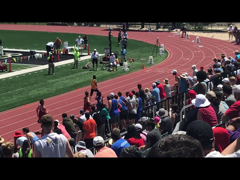 Sayvon Milton Sets HH 400m Record in State Final