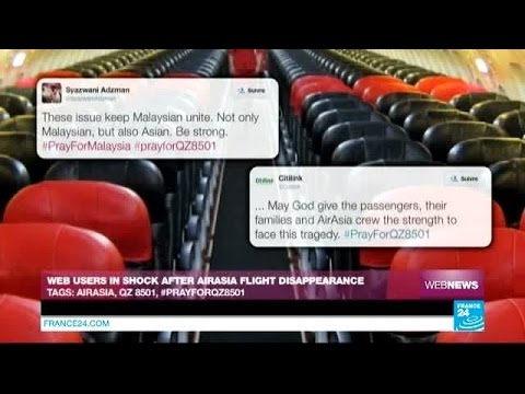 Web users in shock after AirAsia flight disappeareance