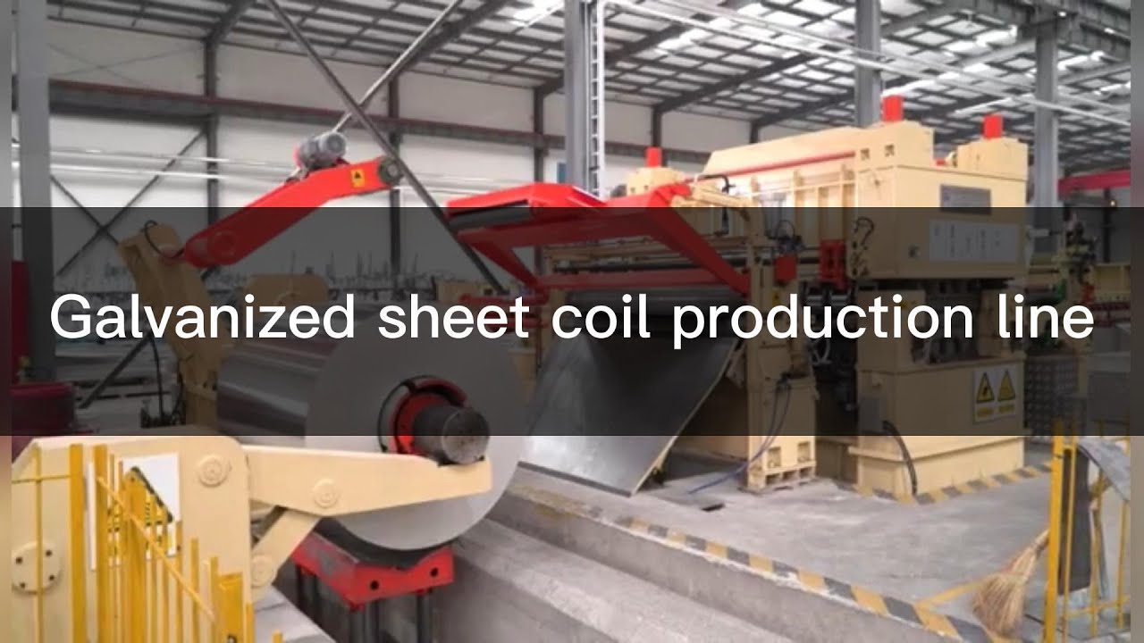 Galvanized sheet coil production line
