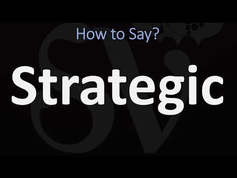 How to Pronounce Strategic? (CORRECTLY)