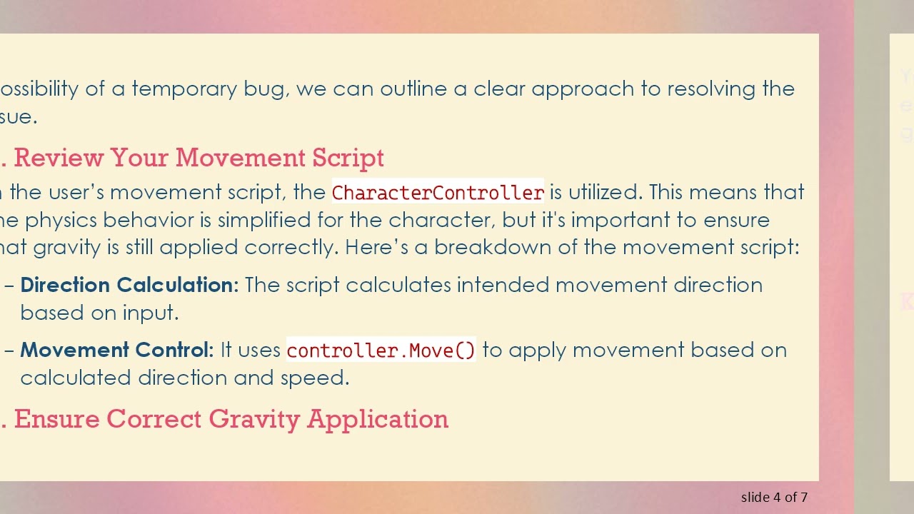 Solving Player Gravity Issues in Unity