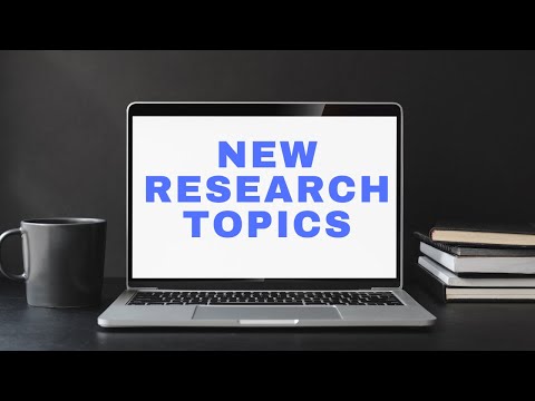 New Research Topics l Recent Research Topics l Latest Research Topics l Research Topics
