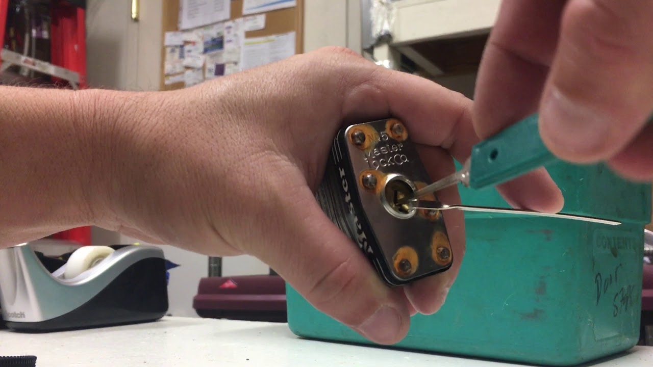 Lock Picking A Tough Under Fire Master Lock NO#5