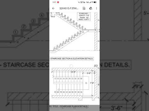 staircase section Plan!๐๏ธ