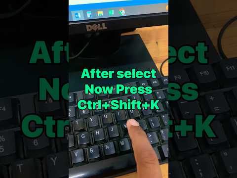 shortcut keys to change small letters in capital letters #shorts #shortcutkeys #computerknowledge