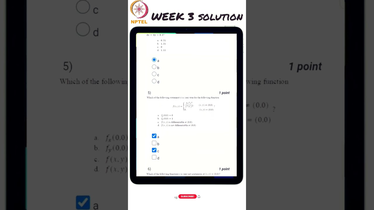Advance Calculus for Engineers | Assignment 3 Solution| #nptelassignmentsolution