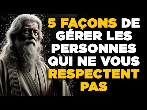 5 façons de gérer les personnes qui ne vous respectent pas | STOÏCISME