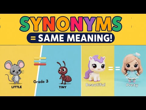 Learn Synonyms for Kids! 🤩 Fun & Easy Word Learning | English Vocabulary