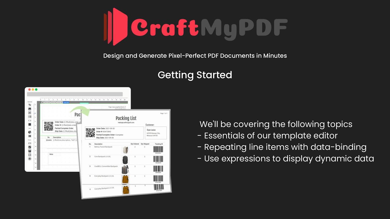 CraftMyPDF - Getting Started