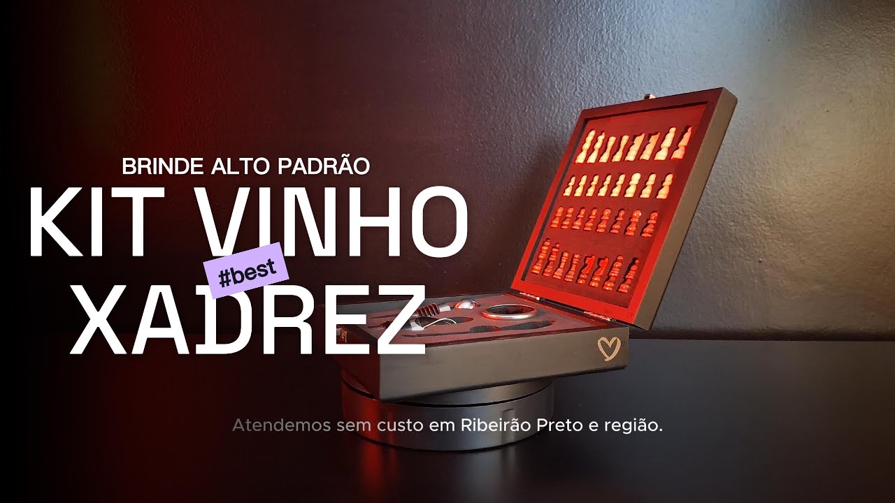 Kit para Vinho Personalizável - Brinde Alto Padrão