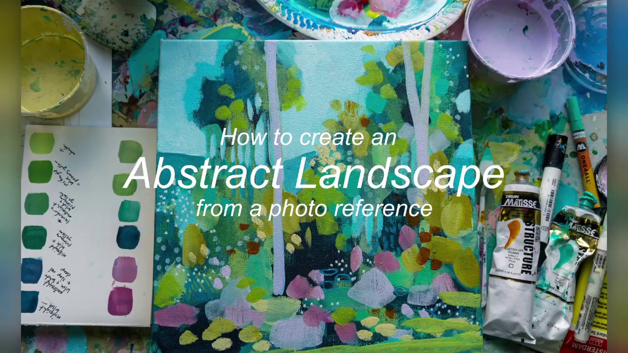 How to paint an abstract landscape