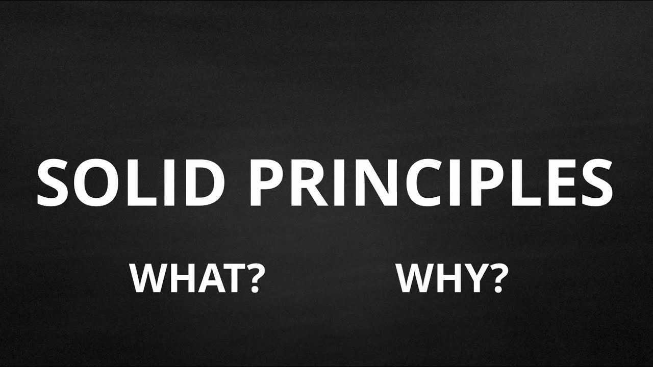 SOLID Principles in practice - Introduction