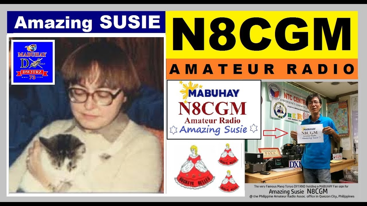 Amazing Susie Scott  N8CGM - U.S.A. |  Amateur Radio Y.L.R.L.