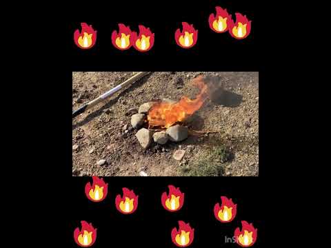 How to make a fire with s’mores