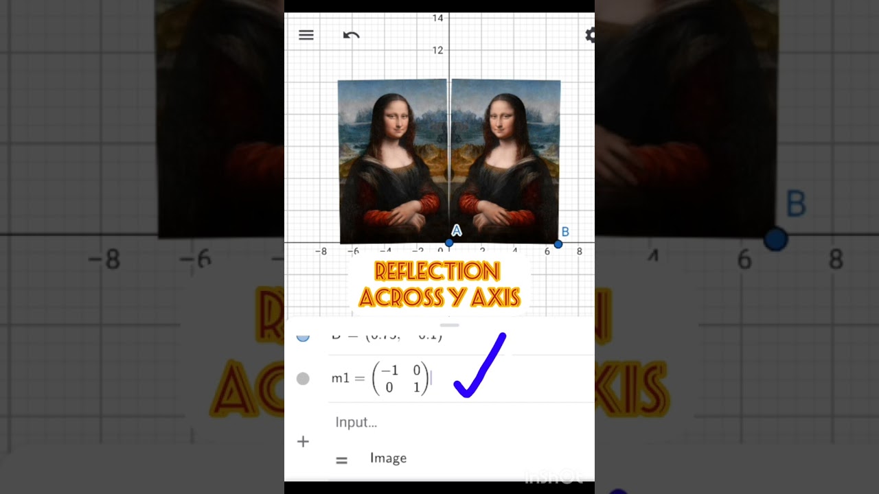 Image transformations using Matrices with Geogebra