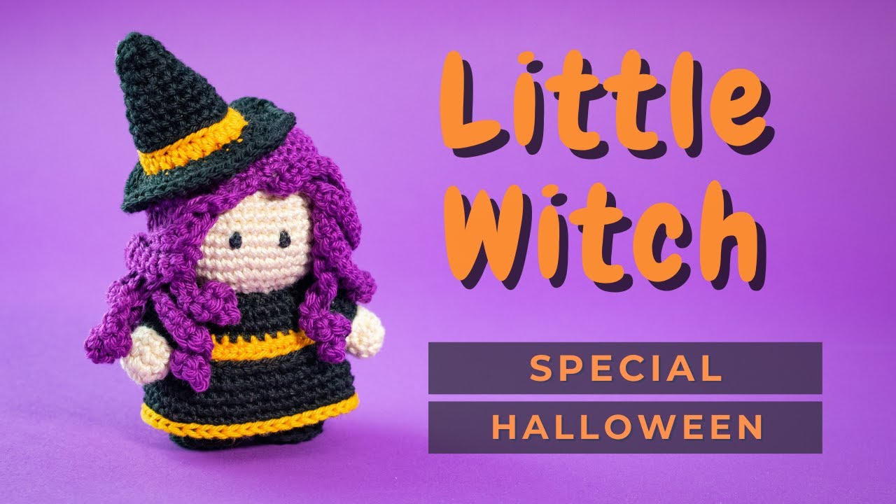 Halloween Crochet toy - How to crochet Amigurumi Witch doll
