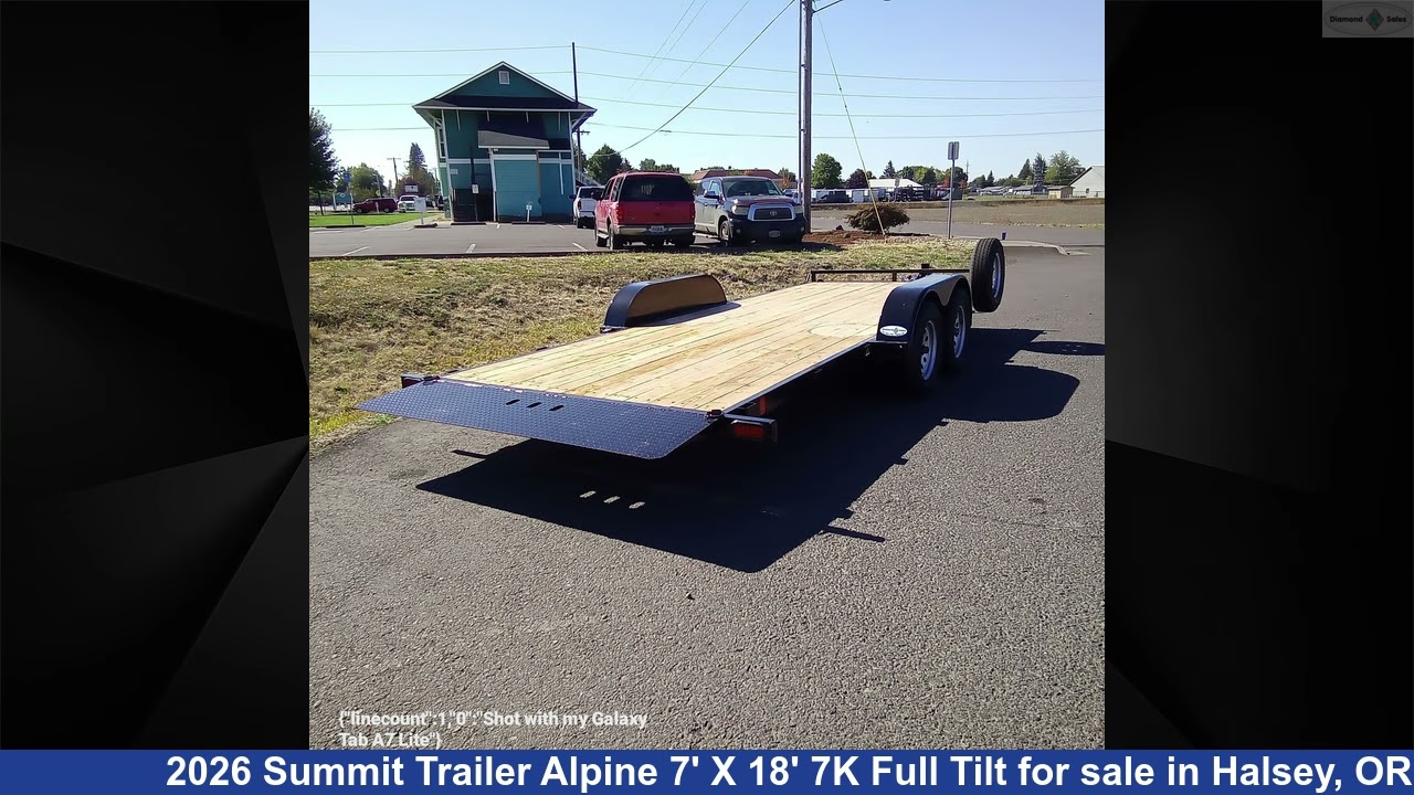Phenomenal 2026 Summit Trailer Alpine Tilt Deck Trailer For Sale in Halsey, OR