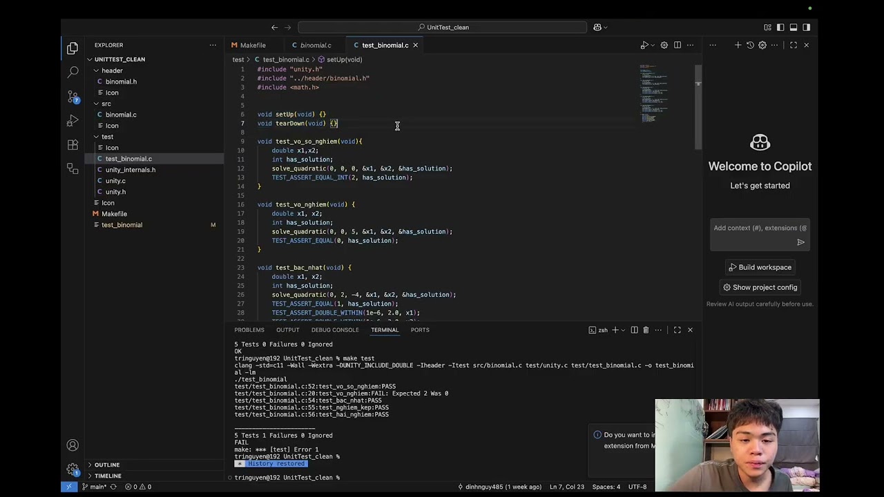 Unit Test using Unity Framework Tutorial