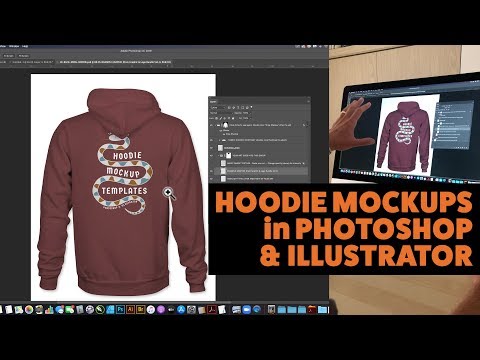 Hoodie Mockups in Photoshop and Illustrator