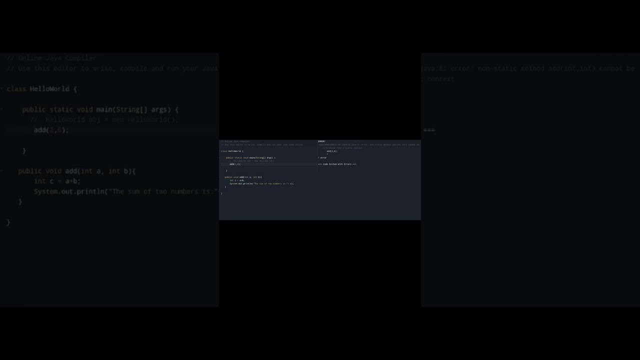 Calling Non-Static methods into main method | Java interview questions | Java OOPS concepts