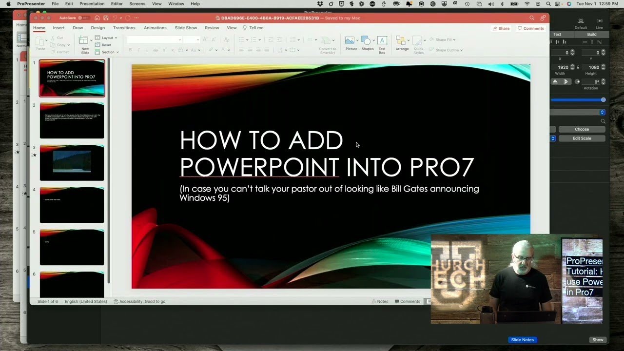 ProPresenter 7 Tutorial: How to import PowerPoint into Pro7