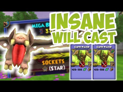 Making a CRAZY Will Cast EARTH WALKER Pet In Wizard101!