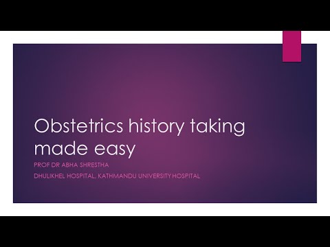 Obstetrics history taking for medical students