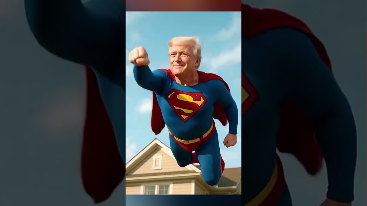 Trump Becomes Superman: Saving the White House to Make America Great Again – AI Meme