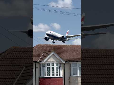 😳 What a place to live! British Airways Boeing 777-200ER Landing @ London Heathrow Airport - RW27L