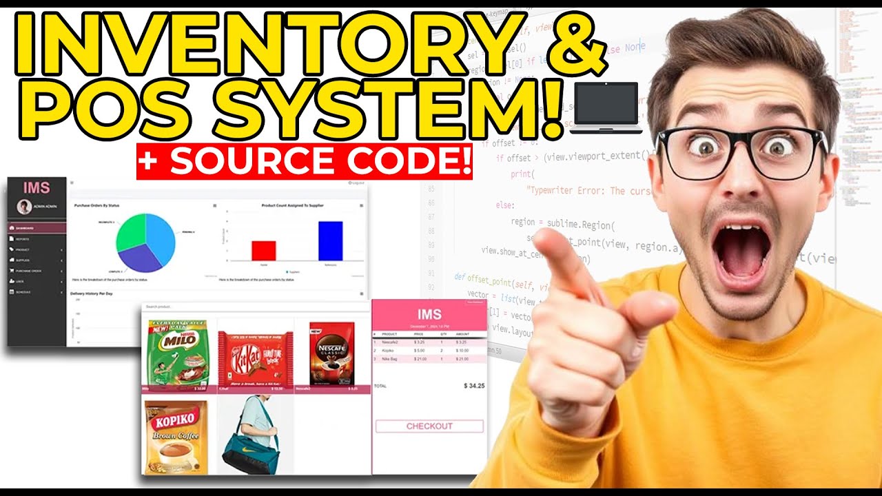 Inventory Management System & Point of Sale (POS) System | PHP MySQL HTML CSS JavaScript Full Demo