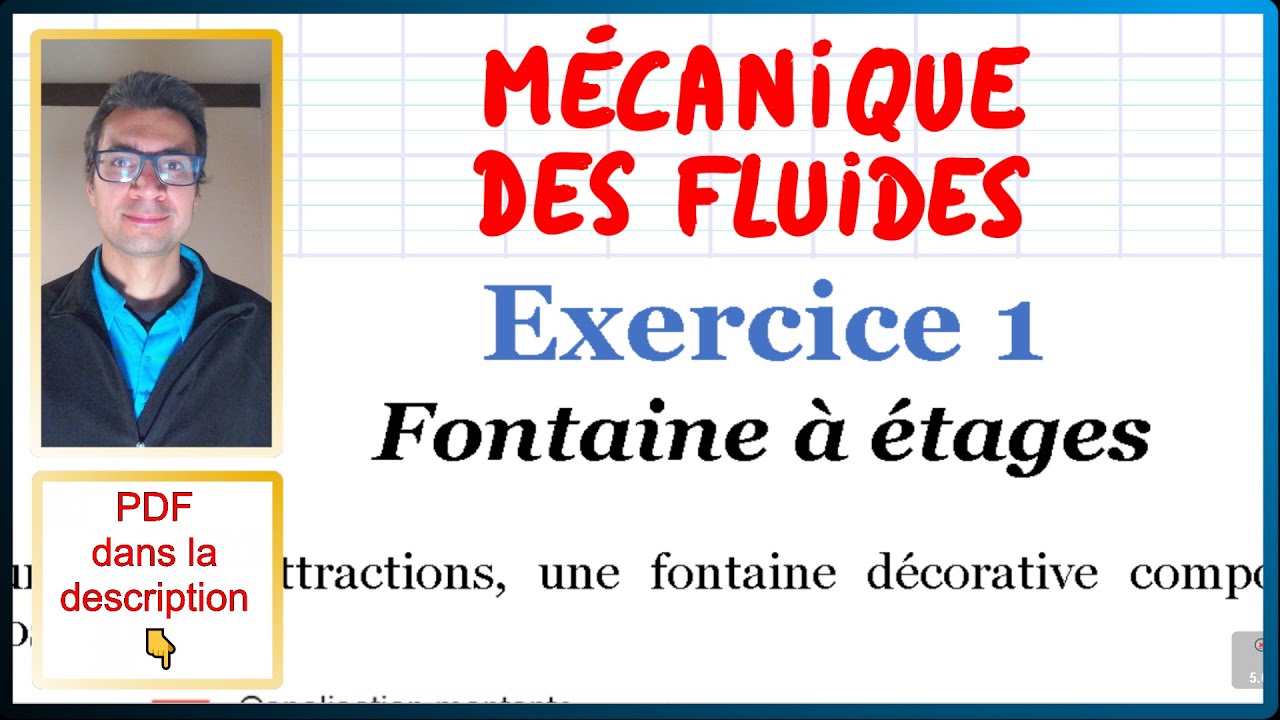 📝PDF | EXO TYPE DS 1 | Mécanique des fluides