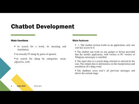 IT Slang: Development of Telegram Chatbot