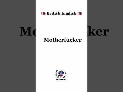 Motherfucker in 🇬🇧#britishenglish and 🇺🇸#americanenglish....#shorts