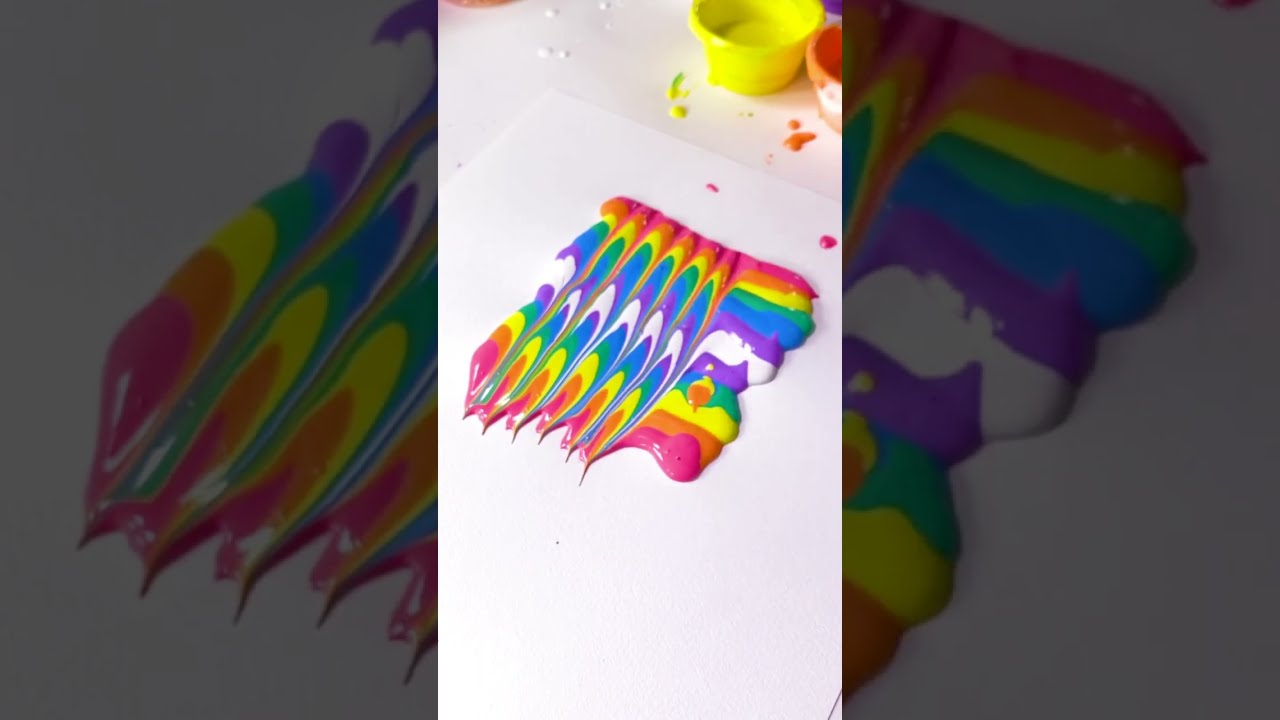 Wait for it #satisfying #painting #marbling #fun #shorts