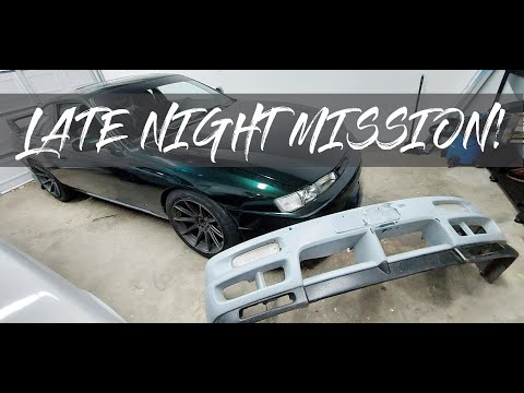 LATE NIGHT MISSION FOR A 240SX KOUKI BUMPER! #nissan #silvia #s14 #kouki #jdm