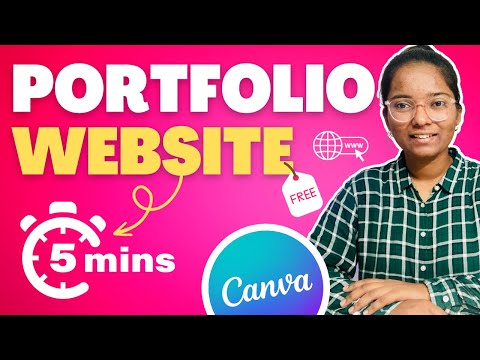 Create a Portfolio Website in 5 Minutes in Canva - FREE!