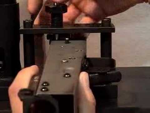 Pressing rear trunnion rivets Build your own AK AK47