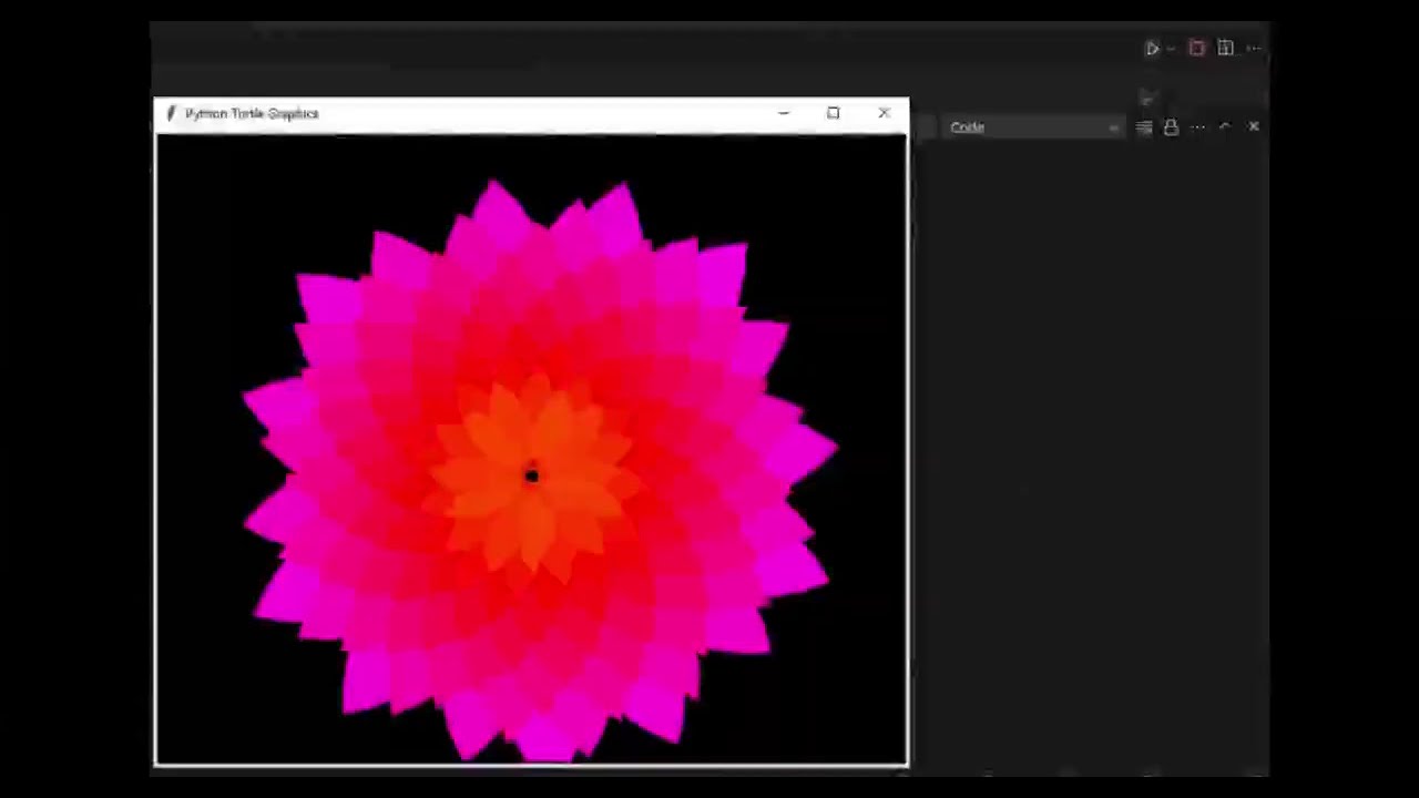 Amazing Python Turtle Graphics Animation | Colorful Spiral Art