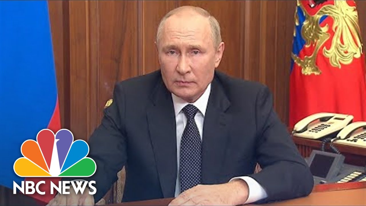 Putin Announces Partial Mobilization Of Reserve Troops As Ukraine Regains Territory