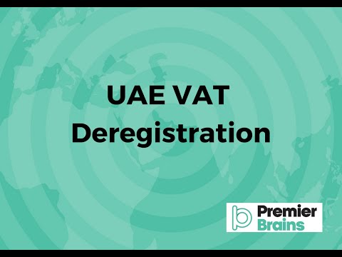UAE VAT Deregistration Process