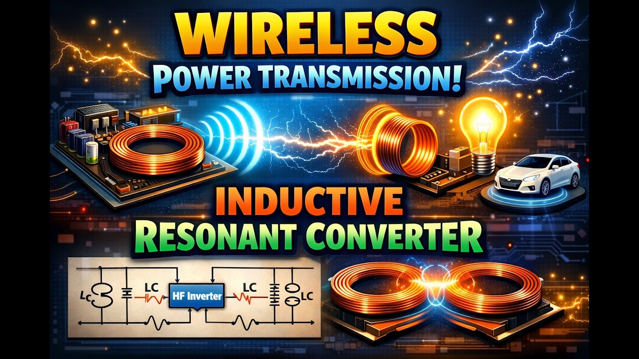 Wireless Power Transmission Using Inductive Coupling Based Resonant Converter | Design & Analysis